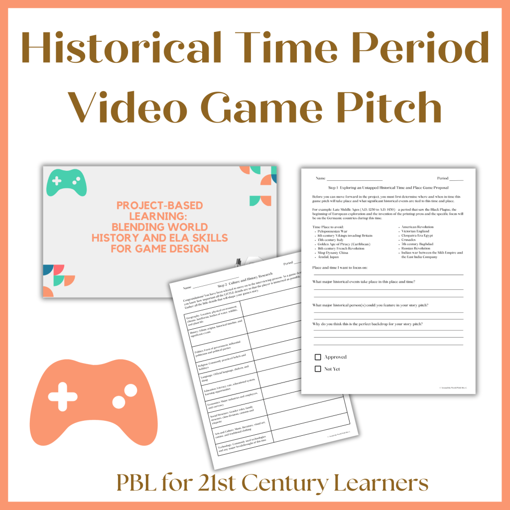 High School PBL- Historical Video Game Pitch – Around the World With Mrs. C