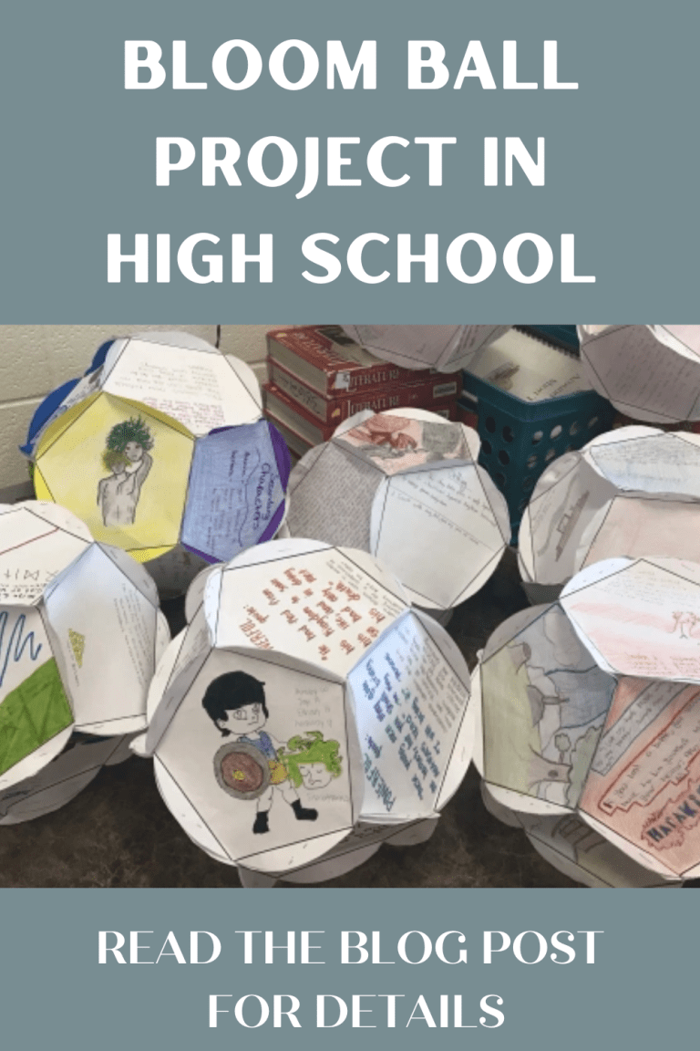 Using a Bloom Balls Project for Choice Reading in High School English ...