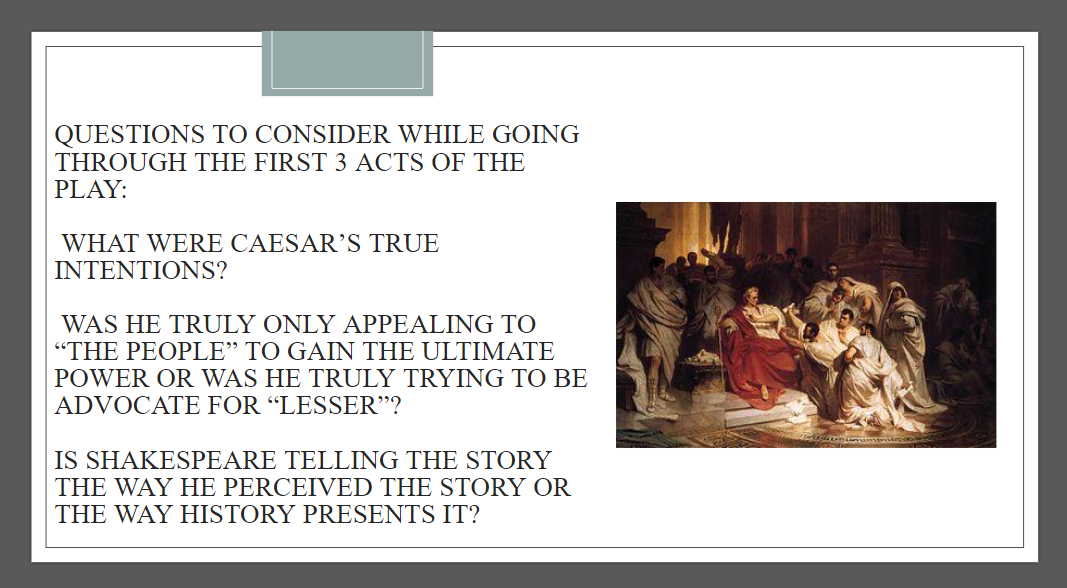 Introducing Julius Caesar Before You Teach Shakespeare’s Julius Caesar ...