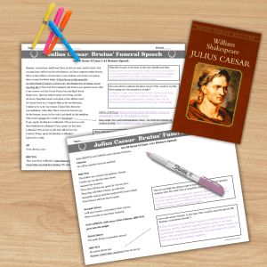 The Ultimate Guide on Teaching Shakespeare’s Julius Caesar: A ...
