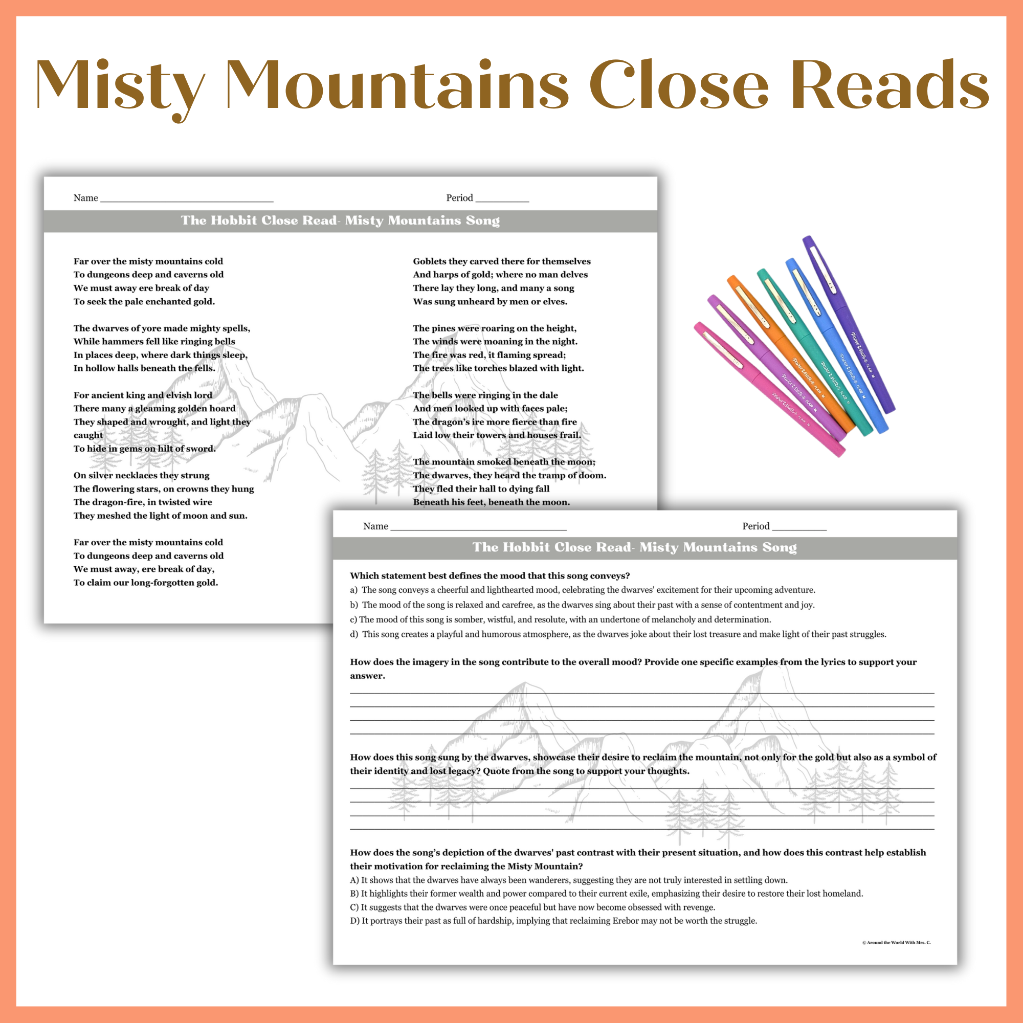Engaging Classroom Activities for Teaching The Hobbit – Around the ...