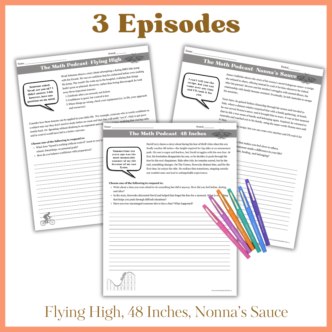 Bringing The Moth Podcast into the ELA Classroom: 3 Must-Listen Stories ...