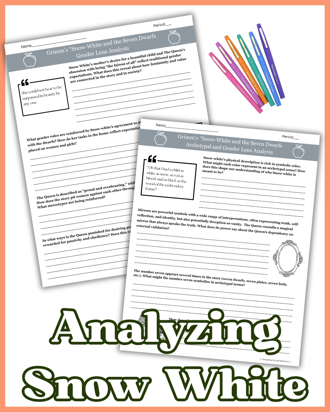 Analyzing Snow White in High School Through the Gender and Archetypal ...